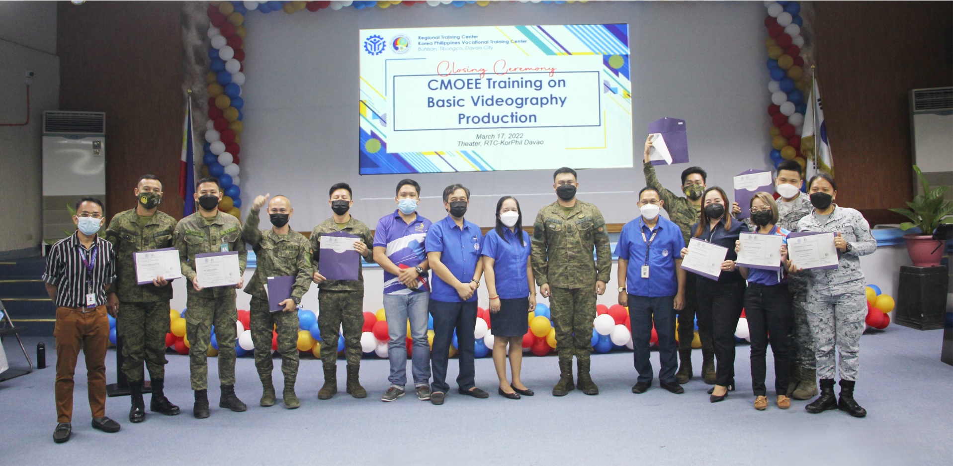 TESDA RTC-KorPhil Davao trains AFP Civil Relations Group in Basic ...