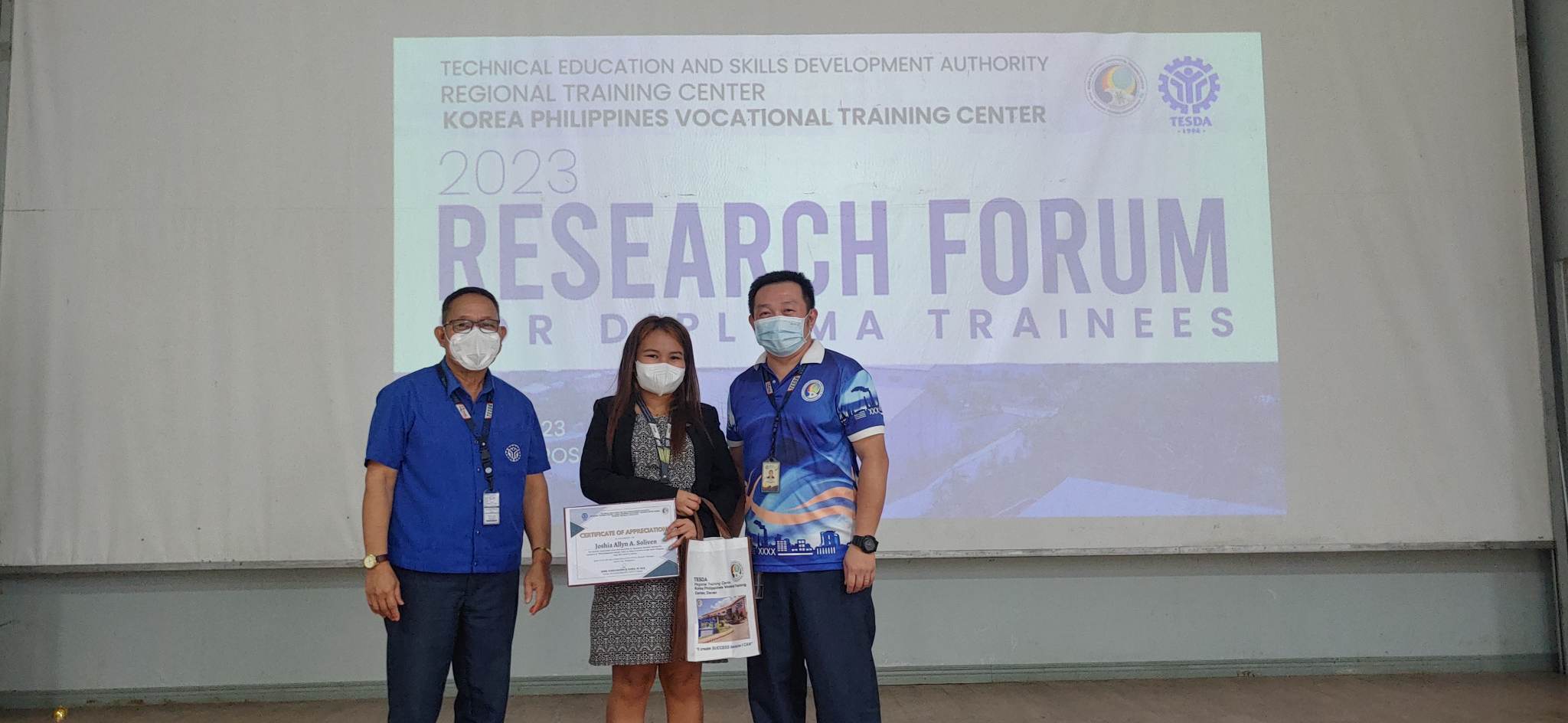 Research, Innovation and Development: Diploma Trainees of RTC-KorPhil Davao Join 2023 Research ...