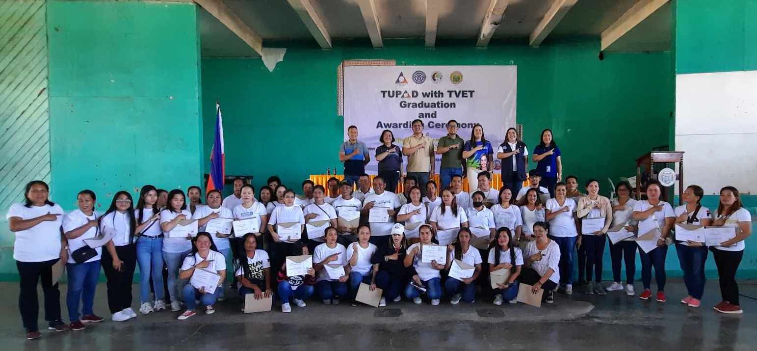 250 Trainees Successfully Graduate in TUPAD with TVET in New Bataan ...